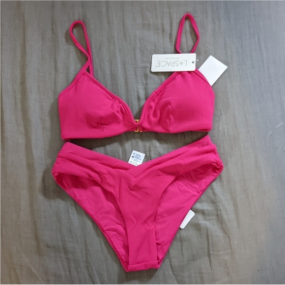 l*space | Swim | Lspace Helena Pratt Bikini Set Bougainvillea | Poshmark